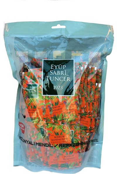 Eyüp Sabri Tuncer Bodrum Mandalinası Kolonyalı Mendil 150'LI (Küçük Boy)