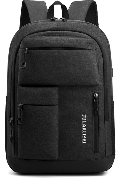 LRsmile Erkek Su Geçirmez Oxford Kumaş Sırt Çantası Siyah FL1916 (Yurt Dışından) LRsmile Erkek Su Geçirmez Oxford Kumaş Sırt Çantası Siyah FL1916 (Yurt Dışından)