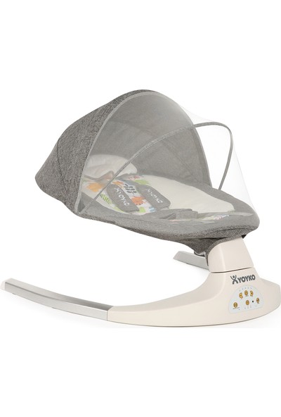 Yoyko Ultimate Otomatik Sallanan Ana Kucağı Gri Animals B04