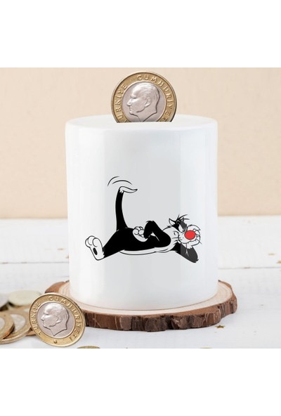 Asilmeydan Sabırlı Kedi Sylvester Looney Tunnes Para Birikim KUMBARASI-S011