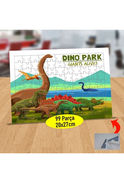 Asilmeydan Dino Park - Dinazorlar Dünyası 99 Parça Puzzle Yapboz TABLO-16885 Asilmeydan Dino Park - Dinazorlar Dünyası 99 Parça Puzzle Yapboz TABLO-16885