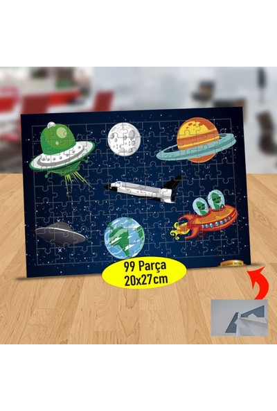 Asilmeydan Dünya Ay ve Uzay Araçları 99 Parça Puzzle Yapboz TABLO-FC612 Asilmeydan Dünya Ay ve Uzay Araçları 99 Parça Puzzle Yapboz TABLO-FC612