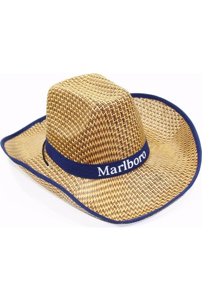 Bibizde Hasir Görünümlü Bağcikli Mariboro Kovboy Şapkasi Yazlik Fötr Şapka Bibizde Hasir Görünümlü Bağcikli Mariboro Kovboy Şapkasi Yazlik Fötr Şapka