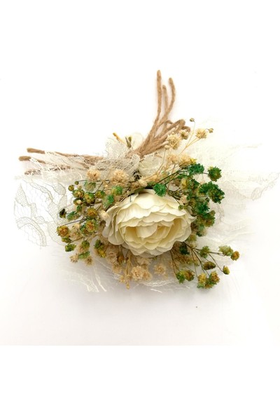 Lora Davet Söz Nişan Çiçeği - Krem 53727