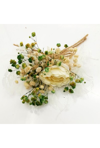 Lora Davet Söz Nişan Çiçeği - Krem 53728