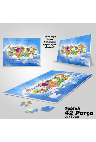 Asilmeydan Asil Hobi Türkiye Haritası -Yapboz- Ayak Destekli Çerçeveli 42 Parça Puzzle Asilmeydan Asil Hobi Türkiye Haritası -Yapboz- Ayak Destekli Çerçeveli 42 Parça Puzzle