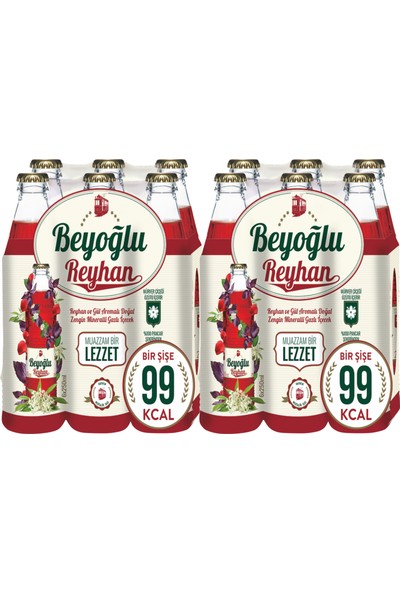 Beyoğlu Reyhan Aromalı Gazoz 12X250 ml Beyoğlu Reyhan Aromalı Gazoz 12X250 ml