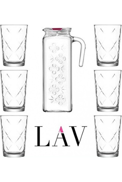 Lav Mevsim Sürahi+ 6 Su Bardağı