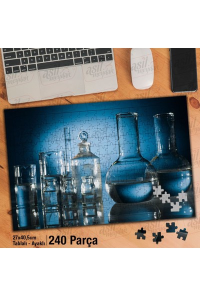 Asilmeydan Asil Hobi Labarotuvar - Kimya - Simya -Deney Tüpleri Yapboz-Ayak Destekli Çerçeveli 240 Parça Puzzle Asilmeydan Asil Hobi Labarotuvar - Kimya - Simya -Deney Tüpleri Yapboz-Ayak Destekli Çerçeveli 240 Parça Puzzle