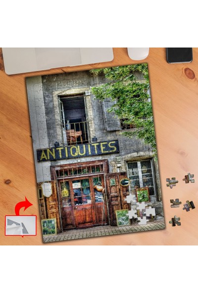 Asilmeydan Antikacı Dükkanı, Sokak 240 Parça Puzzle Yapboz TABLO-3654 Asilmeydan Antikacı Dükkanı, Sokak 240 Parça Puzzle Yapboz TABLO-3654