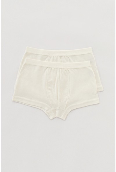 Penti Beyaz Erkek Çocuk Organic Cotton 2li Boxer Penti Beyaz Erkek Çocuk Organic Cotton 2li Boxer