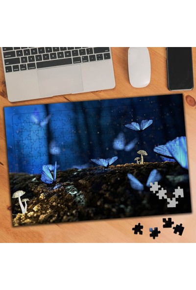 Asilmeydan Gecenin Karanlığında Kelebekler 240 Parça Puzzle YAPBOZ-74286