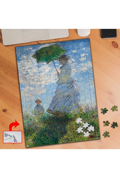 Asilmeydan Madame Monet ve Oğlu, Monet 240 Parça Puzzle Yapboz TABLO-413 Asilmeydan Madame Monet ve Oğlu, Monet 240 Parça Puzzle Yapboz TABLO-413
