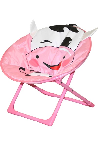 Beach Queen Çocuk Plaj Kamp Sandalyesi (Inek Görselli) BQ301
