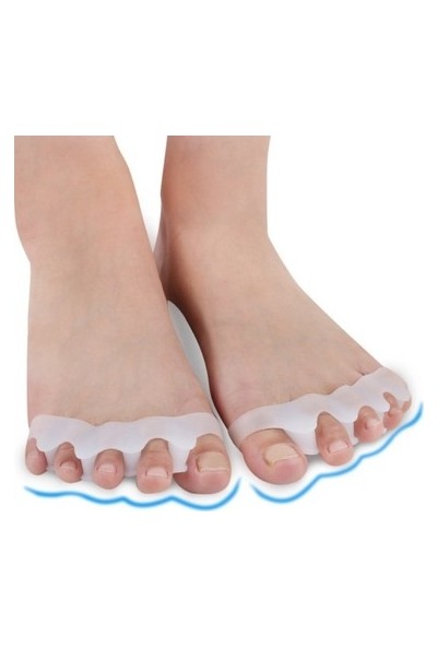 Anka Shop Ayak 5 Parmak Ayıran Geçmeli Silikon Bunyon Ayırıcı Makara Halluks Düzenleyici 2'li Set Anka Shop Ayak 5 Parmak Ayıran Geçmeli Silikon Bunyon Ayırıcı Makara Halluks Düzenleyici 2'li Set