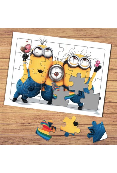 Asilmeydan Minyonlar-Çılgın Hırsızlar Çocuklara Özel Puzzle Yapboz TABLO-397 Asilmeydan Minyonlar-Çılgın Hırsızlar Çocuklara Özel Puzzle Yapboz TABLO-397