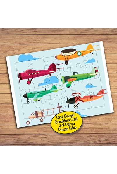 Asilmeydan Renkli Uçaklar Çocuklara Özel Puzzle Yapboz TABLO-163PZ Asilmeydan Renkli Uçaklar Çocuklara Özel Puzzle Yapboz TABLO-163PZ