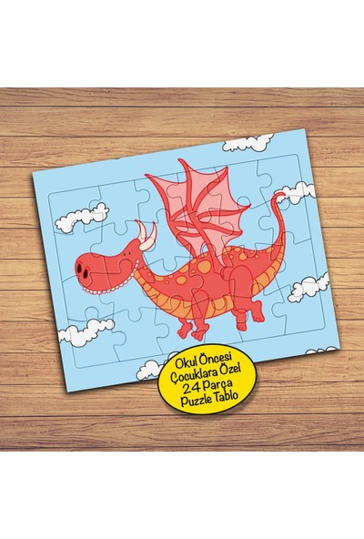 Asilmeydan Uçan Ejderha 24 Parça Çocuklara Özel Yapboz TABLO-23-2147497303
