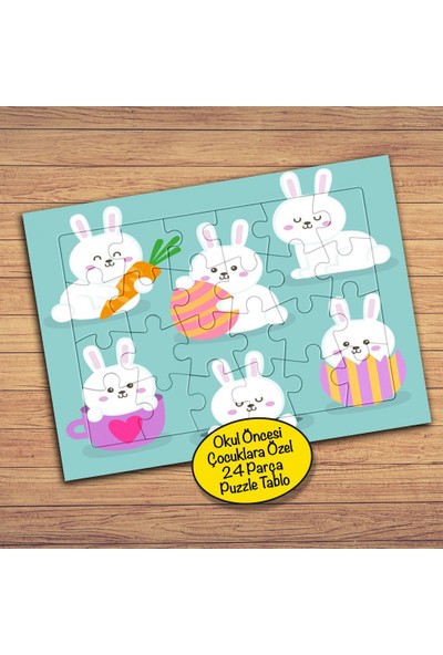 Asilmeydan Havuç Yiyen Tavşan 24 Parça Çocuklara Özel Yapboz TABLO-2147757574 Asilmeydan Havuç Yiyen Tavşan 24 Parça Çocuklara Özel Yapboz TABLO-2147757574