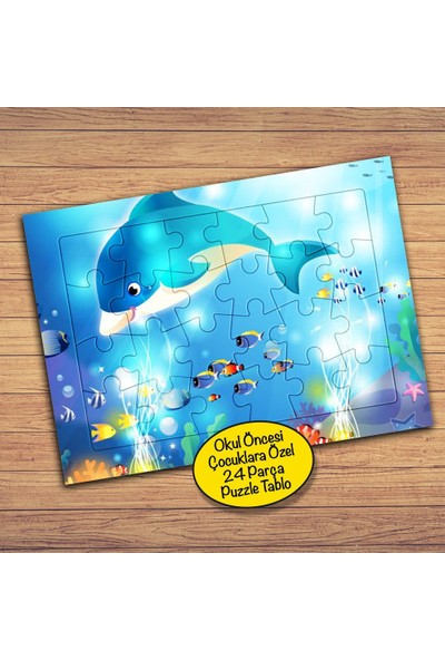 Asilmeydan Denizaltı, Balina, Balık Çocuklara Özel Puzzle Yapboz TABLO-27422