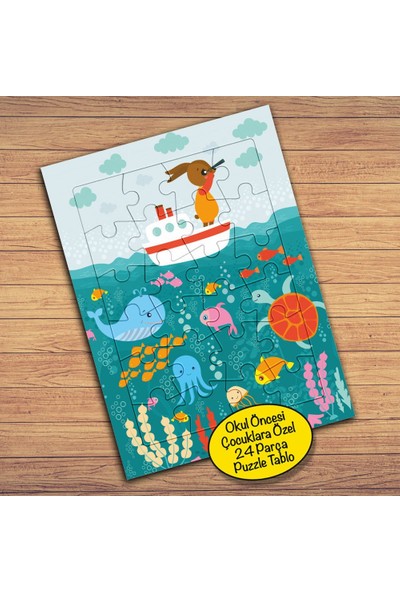 Asilmeydan Deniz Altı Canlıları -Doğa Çocuklara Özel Puzzle Yapboz TABLO-216 Asilmeydan Deniz Altı Canlıları -Doğa Çocuklara Özel Puzzle Yapboz TABLO-216