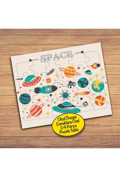 Asilmeydan Gezegenler ve Roketler 24 Parça Çocuklara Özel Yapboz TABLO-2331 Asilmeydan Gezegenler ve Roketler 24 Parça Çocuklara Özel Yapboz TABLO-2331