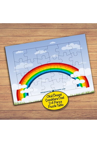 Asilmeydan Rengarenk Gökkuşağı 24 Parça Çocuklara Özel Yapboz TABLO-866 Asilmeydan Rengarenk Gökkuşağı 24 Parça Çocuklara Özel Yapboz TABLO-866