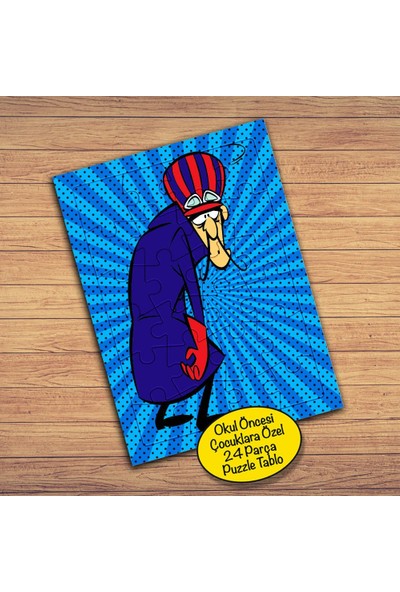 Asilmeydan Dastardly Çizgi Karakter 24 Parça Çocuk Puzzle Yapboz TABLO-WR09 Asilmeydan Dastardly Çizgi Karakter 24 Parça Çocuk Puzzle Yapboz TABLO-WR09
