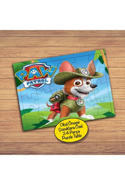 Asilmeydan Paw Patrol Sevimli Köpek 24 Parça Çocuklara Puzzle Yapboz Tablo-W1 Asilmeydan Paw Patrol Sevimli Köpek 24 Parça Çocuklara Puzzle Yapboz Tablo-W1