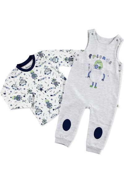 Bebbek Robots Salopet-Bebek Sweatshirt