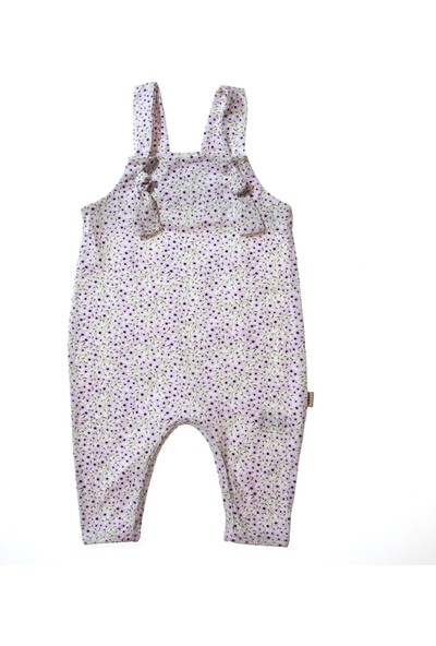 Antebies Yenidoğan Organik Çiçek Desen Salopet