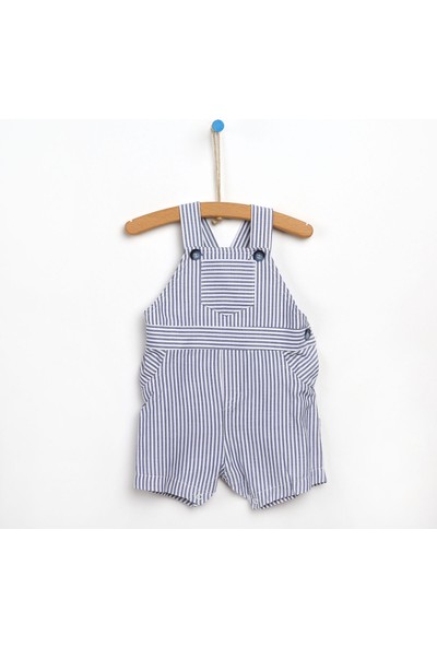 For My Baby Çizgili Şort Salopet