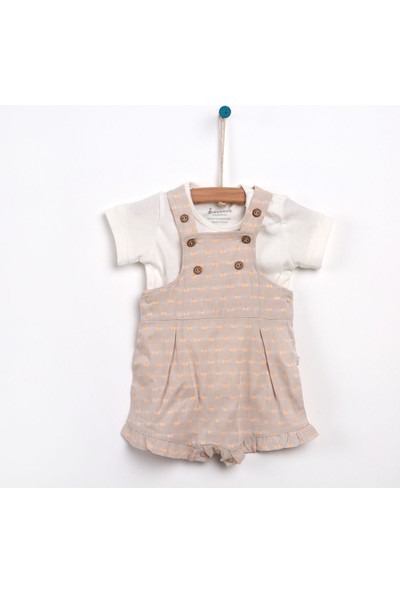 Bebbek Chic Baby Girl Şort Salopet-Tshirt Bebbek Chic Baby Girl Şort Salopet-Tshirt