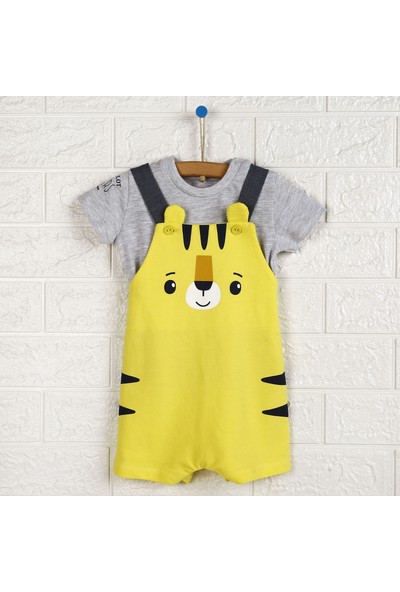 Fisher Price Baby Pilot Şort Salopet-Tshirt