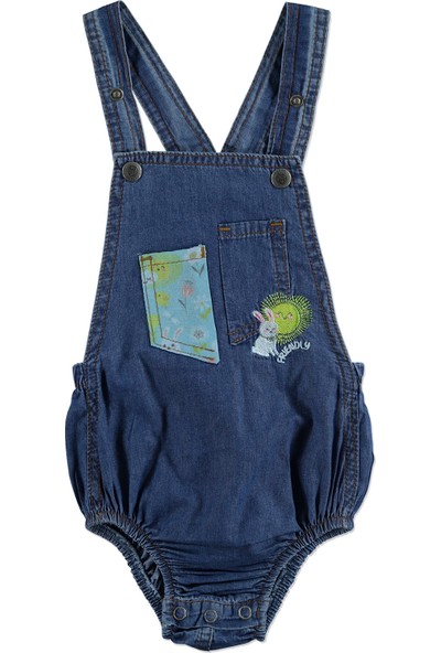 Overdo Bebek Tavşan-Güneş Nakışlı Tulum