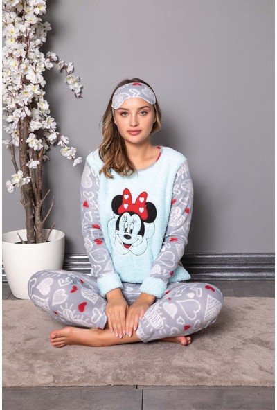 Rinda Yeni Sezon Polarlı Kadın Pijama Takımı