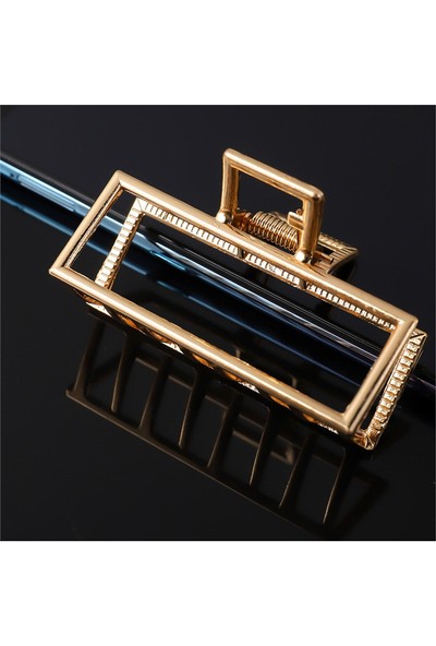 Somuch Kadın Gold Mandal Metal Toka Dikdörtgen Şeklinde