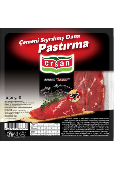 Erşan Et Çemensiz Süper Seçme 250 gr