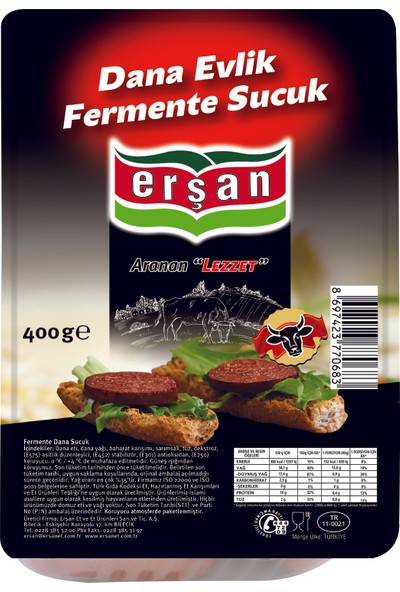 Erşan Et Acılı Evlik Fermente Parmak Sucuk 400 gr