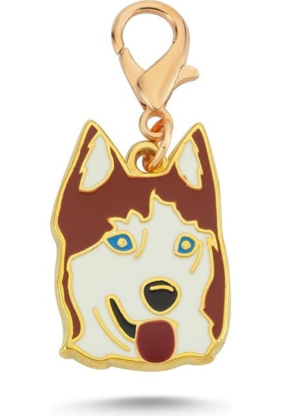 Altın Pati Husky Kızıl Beyaz Mineli Tasma Aksesuarı Altın Pati Husky Kızıl Beyaz Mineli Tasma Aksesuarı