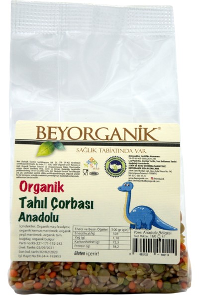 Beyorganik Tahıl Çorbası Anadolu 160 gr