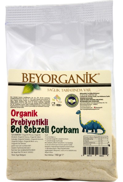 Beyorganik Prebiyotikli Bol Sebzeli Çorbam 160 gr Beyorganik Prebiyotikli Bol Sebzeli Çorbam 160 gr