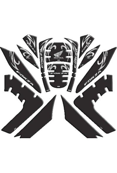 Honda Forza 2021 Tank Pad Set Honda Forza 2021 Tank Pad Set