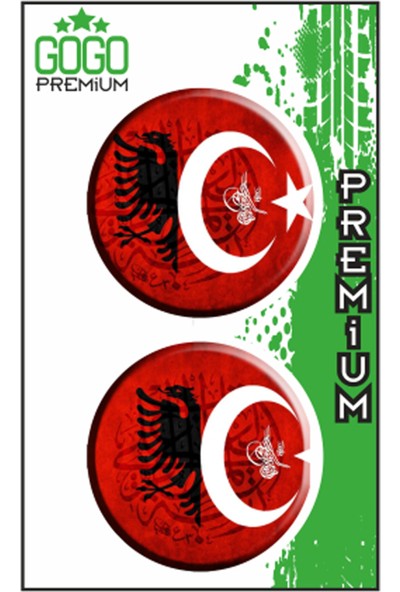 Seven Kardeşler Bayrak 2 (5x5) Ikili Damla Etiket (De086)