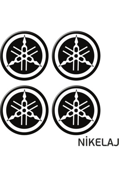 Yamaha Yamaha 1 (3.5x3.5 Cm) Dörtlü Damla Etiket (De016)