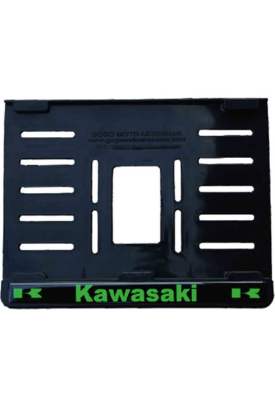 Kawasaki 1 Plastik Kırılmaz Motosiklet Plakalık