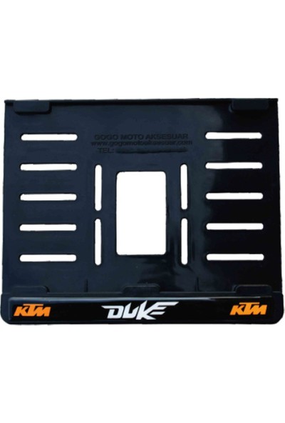 Ktm Duke 2 Plastik Kırılmaz Motosiklet Plakalık