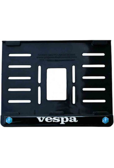 Vespa Plastik Kırılmaz Motosiklet Plakalık