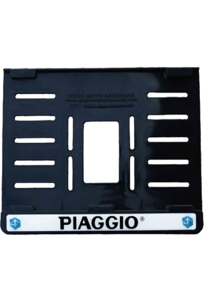 Pıaggıo Plastik Kırılmaz Motosiklet Plakalık