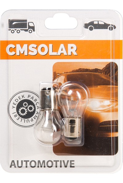 Cmsolar 12V 21/5W 1016 Çapraz Tırnak Tek Duy Standart Ampül Takım Cmsolar 12V 21/5W 1016 Çapraz Tırnak Tek Duy Standart Ampül Takım